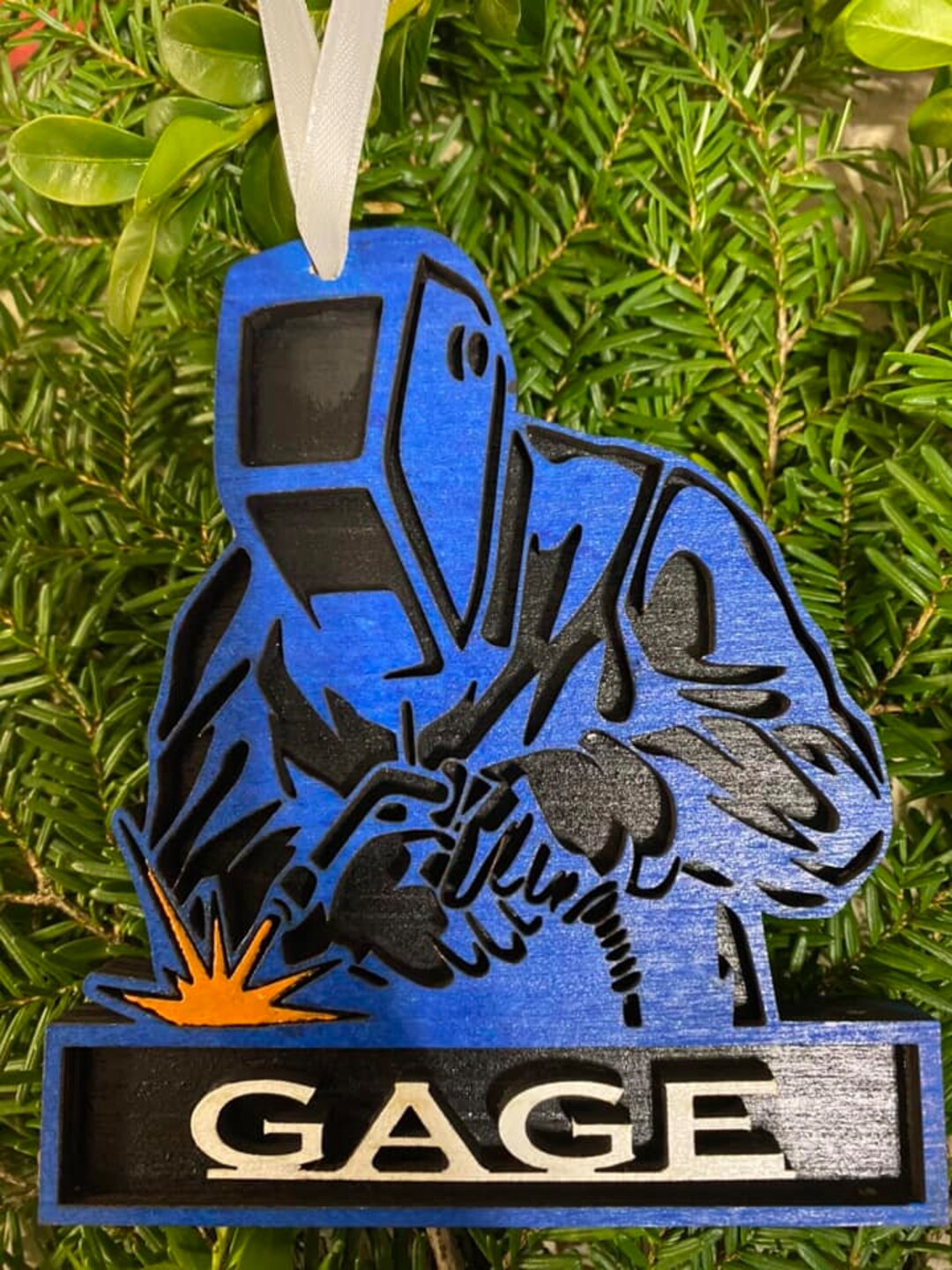 Welder Ornament 3D Custom Decoration, Christmas, Hanging - Etsy