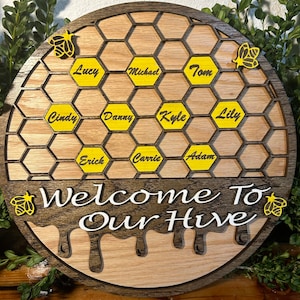 Bee Hive Family Tree Custom Family Keepsake, Gift - Etsy