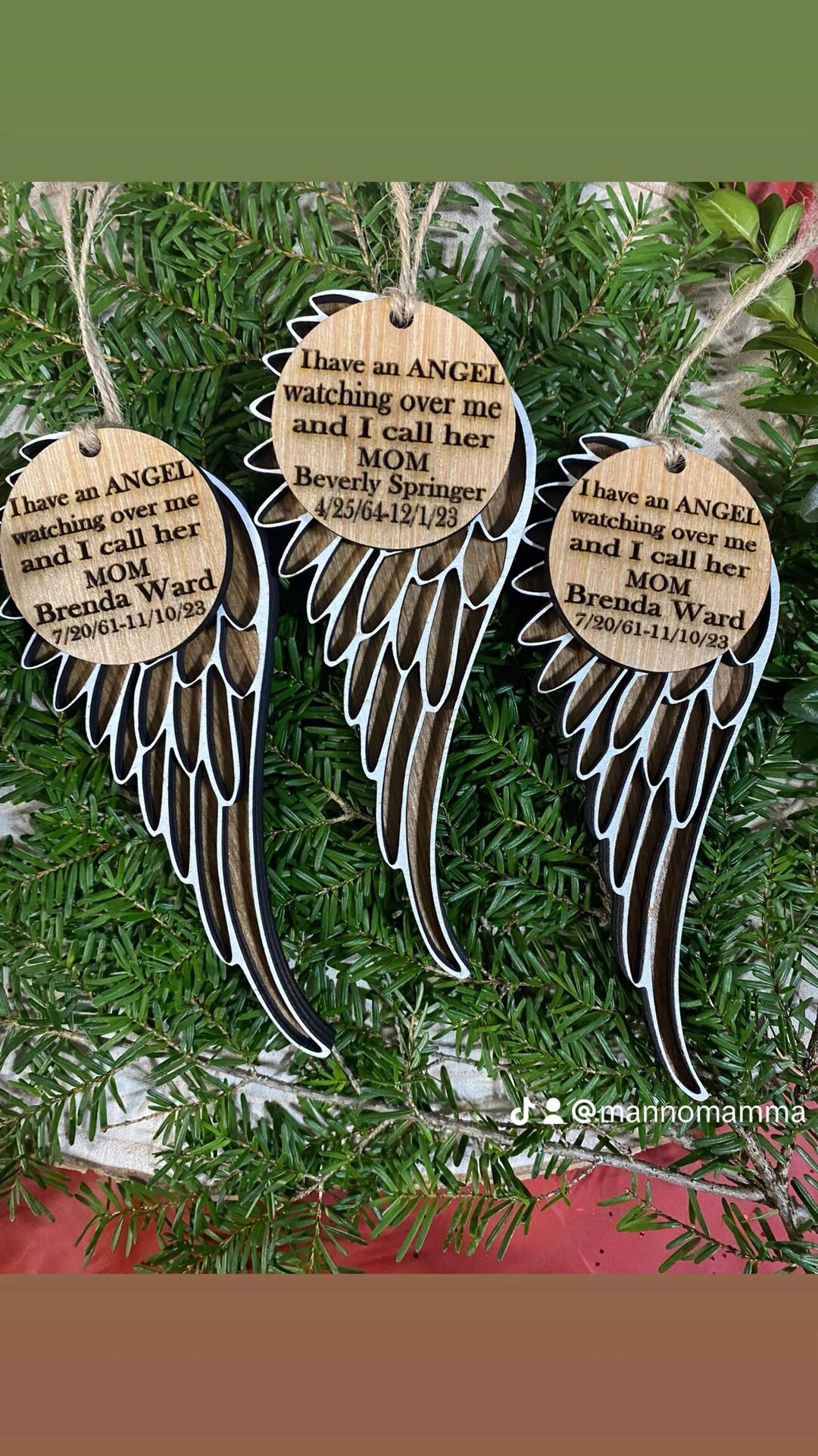 Memorial Feather Hanging Tag- Gift, Memory, Personalized - Etsy