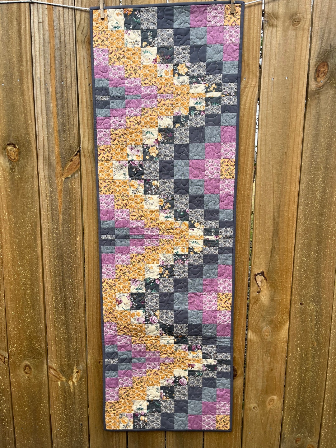 Quilted Bargello Table Runner - Etsy