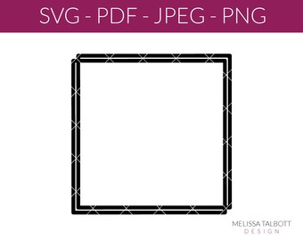 Overlapping Squares Svg - Etsy