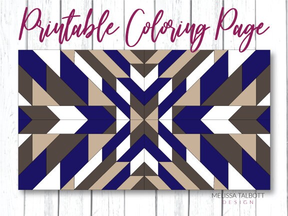 Printable Mosaic Line Art Adult Coloring Page Minimalist Barn - Etsy