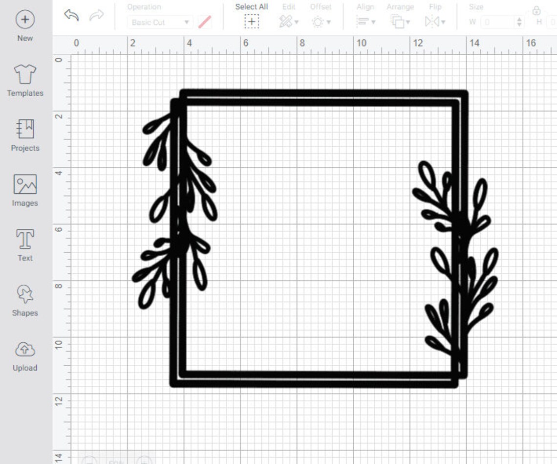 Double Square Border SVG Bundle Overlapping Squares Template - Etsy
