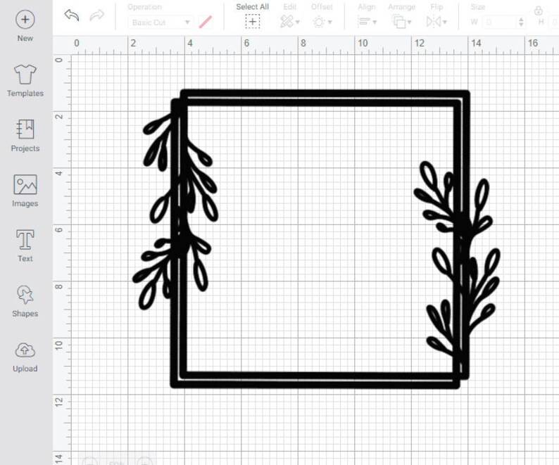 Double Square Border SVG Bundle Overlapping Squares Template - Etsy