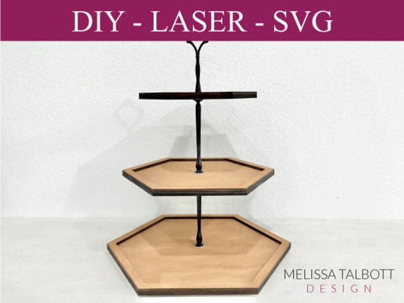 Tiered Tray SVG Riser Plans Laser Cut Files Circle Shape - Etsy