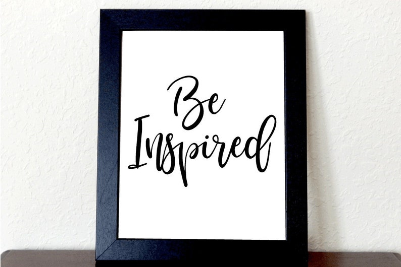 Be Inspired SVG File for Iron on T-shirt Graphics DIY Home - Etsy