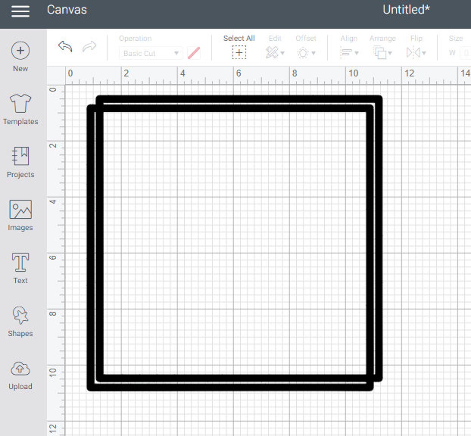 Double Square Border SVG Bundle Overlapping Squares Template - Etsy
