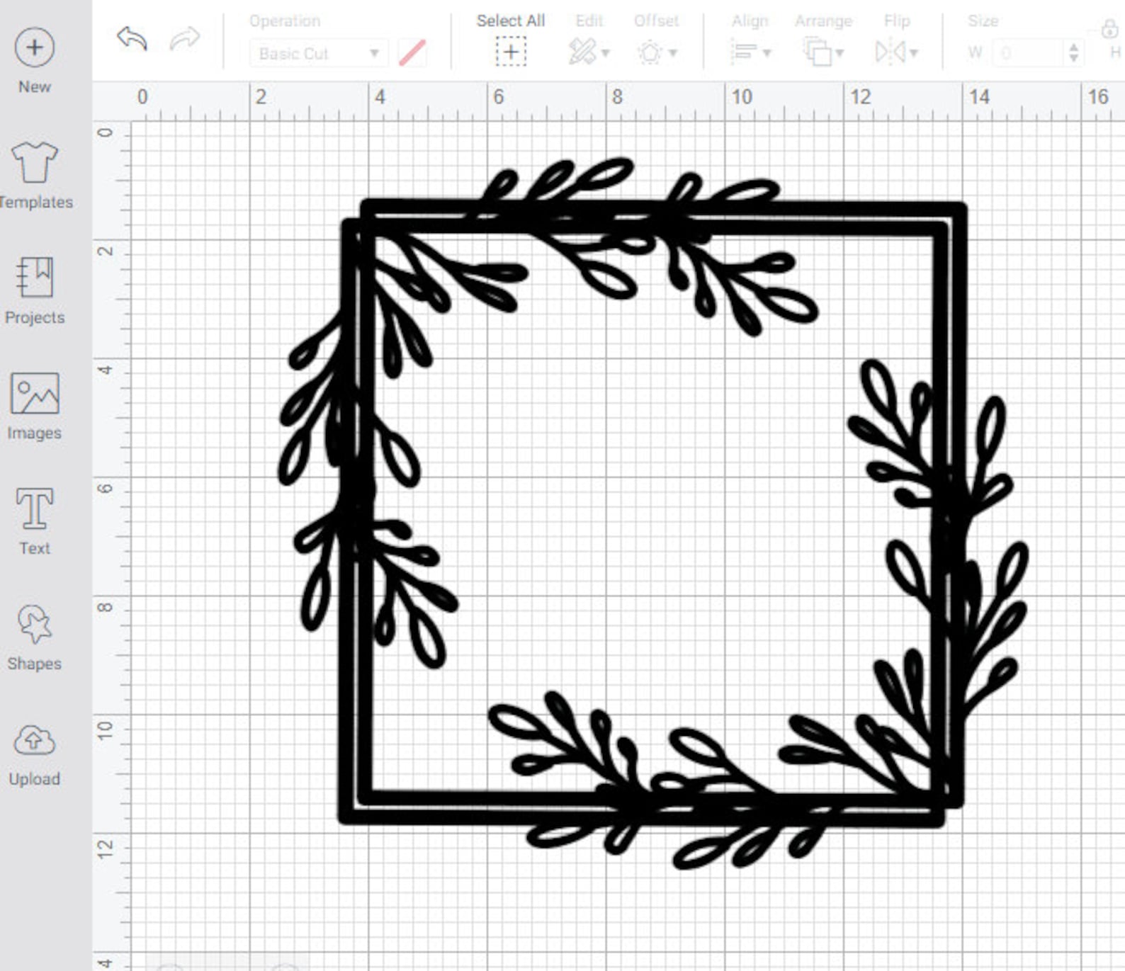 Double Square Border SVG Bundle, Overlapping Squares Template, Diy ...
