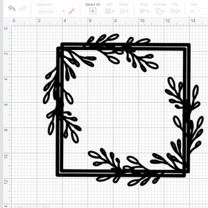 Double Square Border SVG Bundle, Overlapping Squares Template, Diy ...