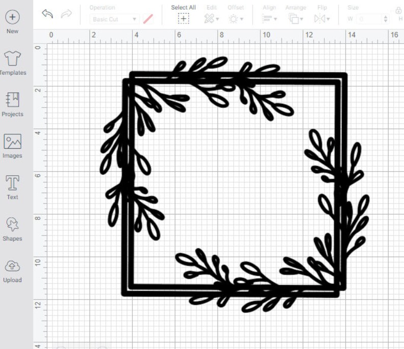 Double Square Border SVG Bundle Overlapping Squares Template - Etsy
