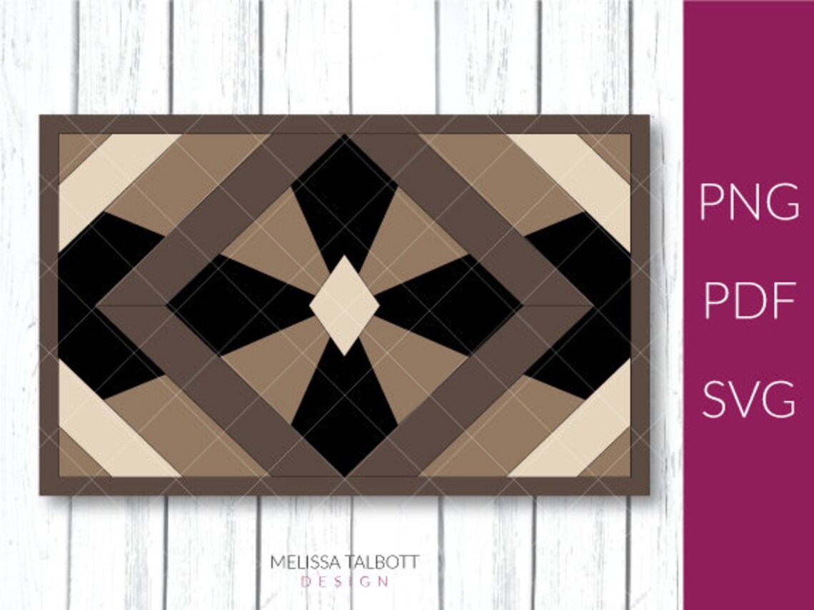 Wood Barn Quilt Sign SVG Laser Farmhouse Sign Template DIY - Etsy