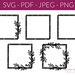 Double Square Border SVG Bundle Overlapping Squares Template - Etsy