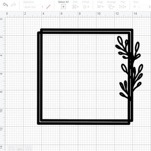 Double Square Border SVG Bundle, Overlapping Squares Template, Diy ...