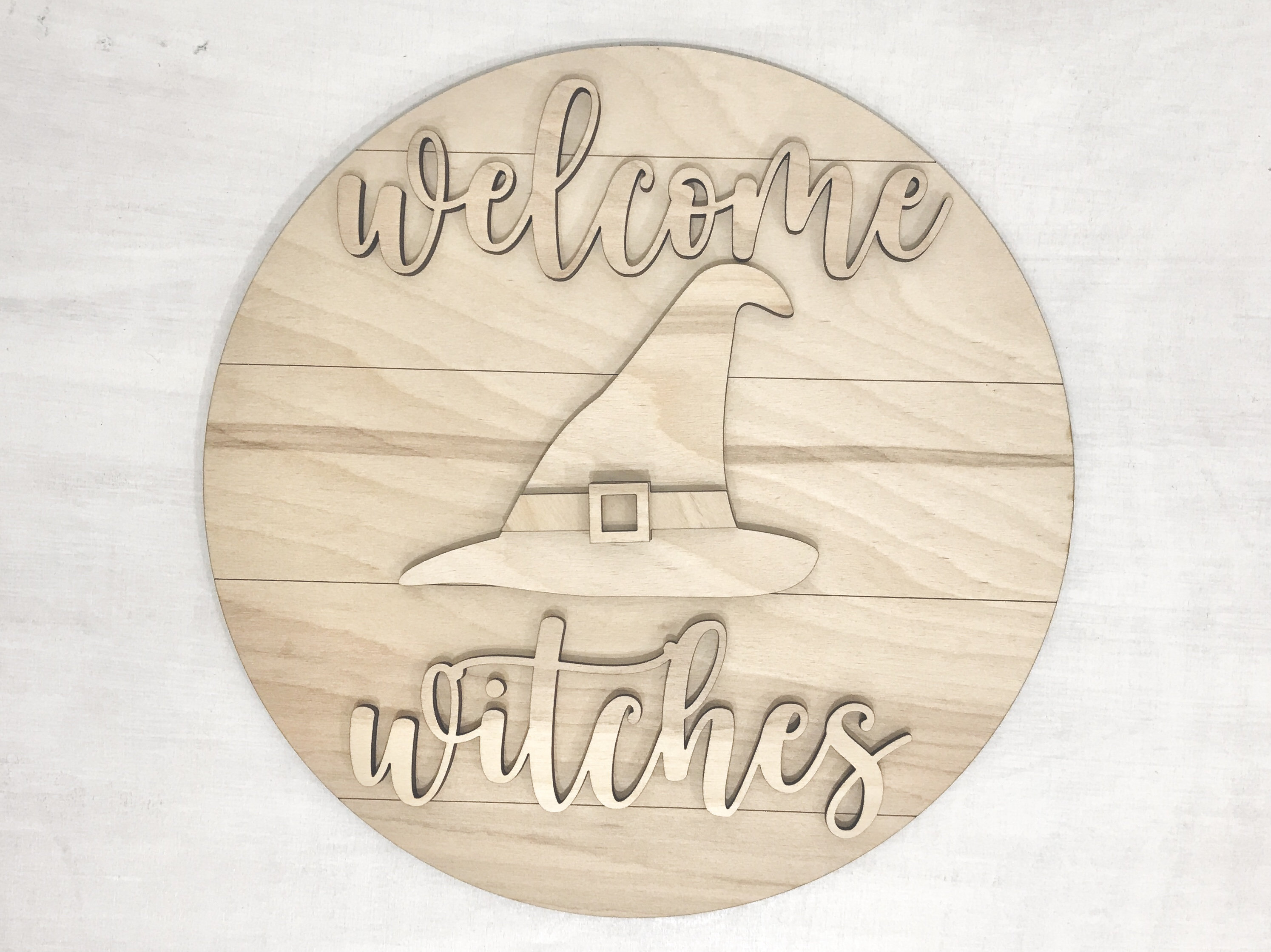 Welcome Witches Sign SVG Witch Hat Sign Laser Cut Files - Etsy
