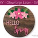 Floral SVG, Spring Sign Laser Cut Files, Nursery Sign Home Decor ...