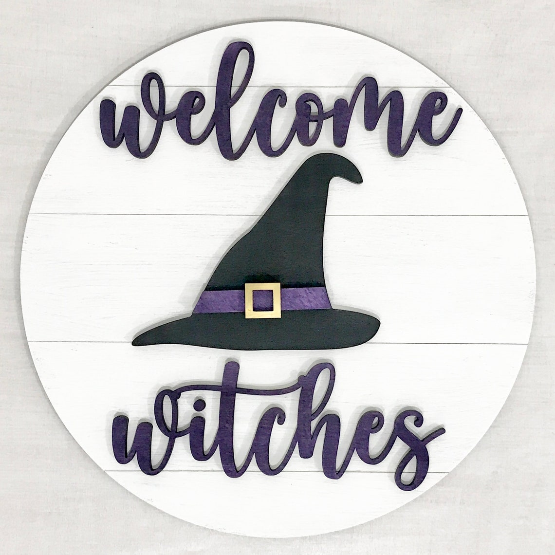 Welcome Witches Sign SVG Witch Hat Sign Laser Cut Files | Etsy