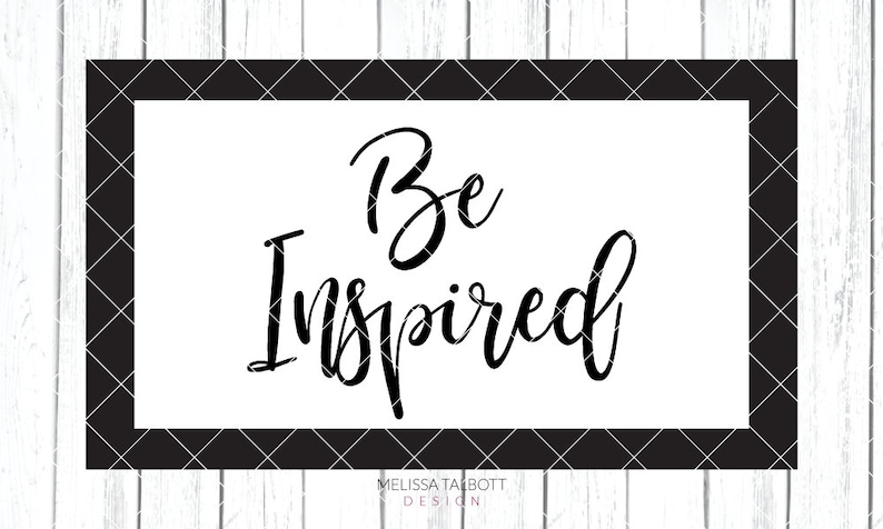 Be Inspired SVG File for Iron on T-shirt Graphics DIY Home | Etsy