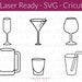 Barware SVG, Shot Glass Sign Laser Cut Files, Beer Mug Home Decor ...