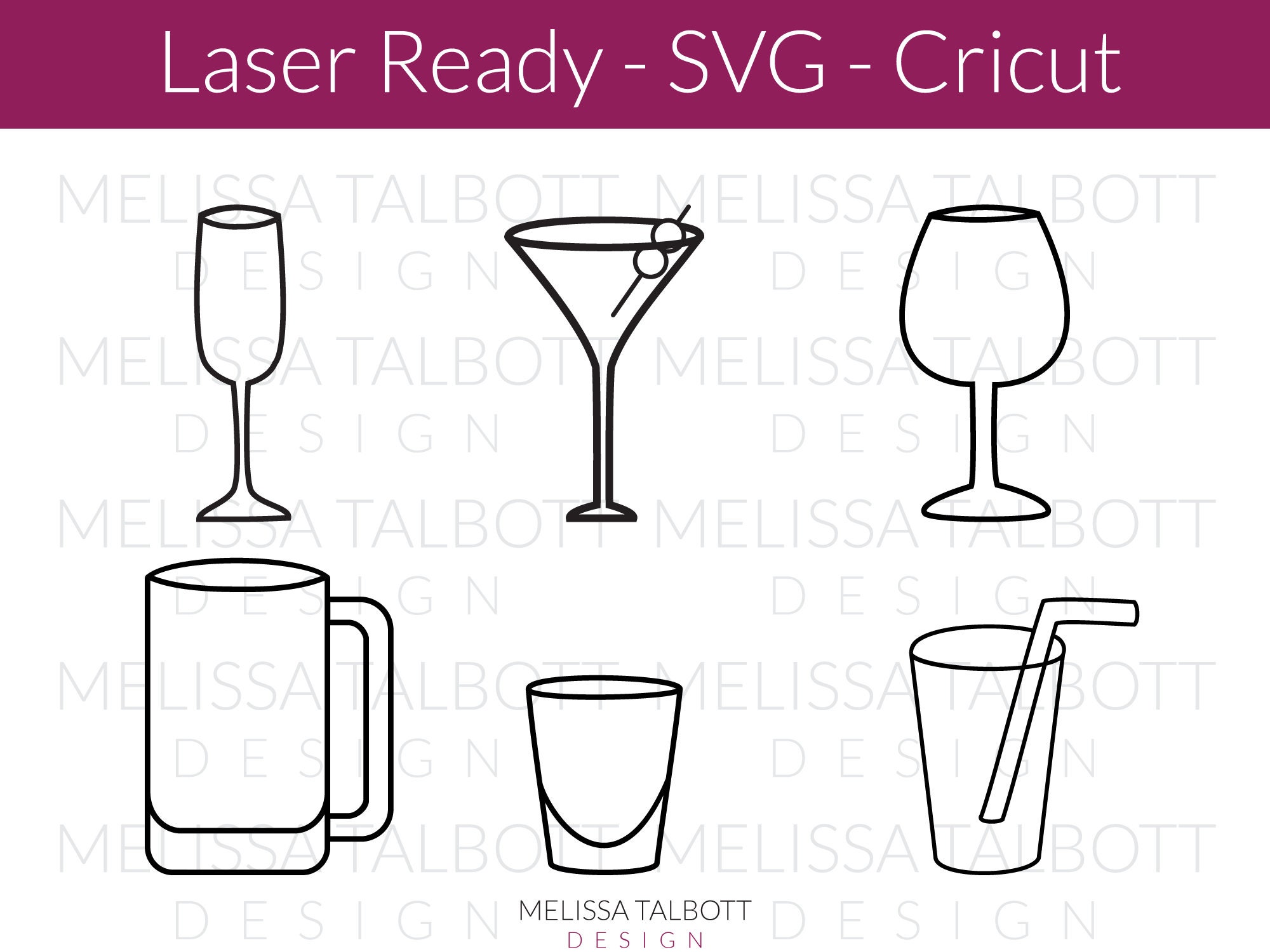 Barware SVG Shot Glass Sign Laser Cut Files Beer Mug Home - Etsy