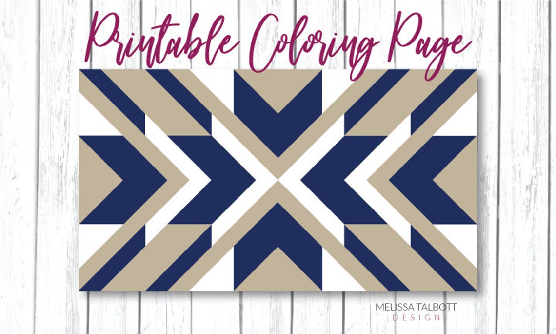 Printable Mosaic Line Art Adult Coloring Page Minimalist Barn - Etsy