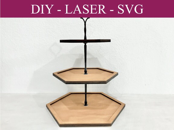Tiered Tray SVG, Riser Plans Laser Cut Files, Circle Shape Plans ...