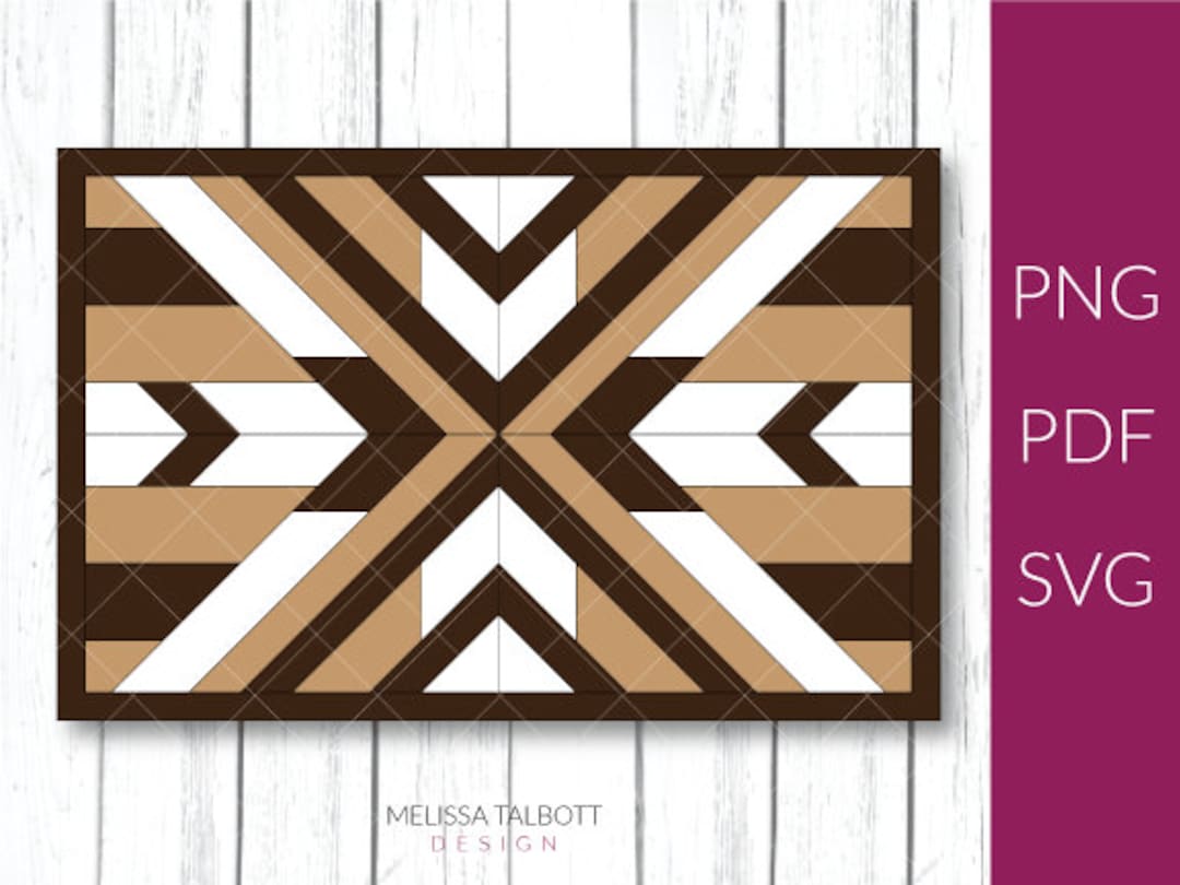 Wood Mosaic Sign SVG, Laser Farmhouse Sign Template, DIY Barn Quilt ...