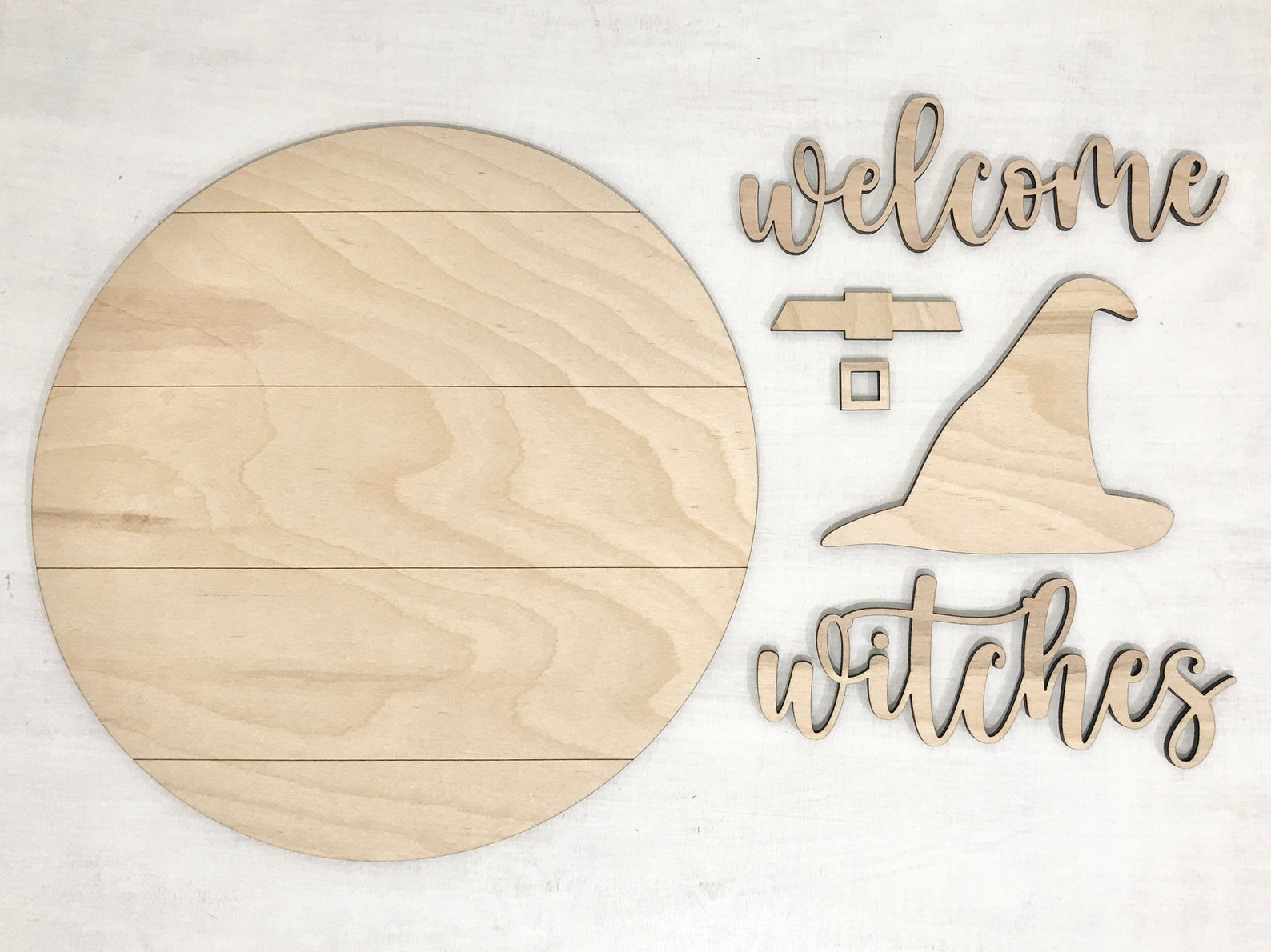 Welcome Witches Sign SVG Witch Hat Sign Laser Cut Files | Etsy