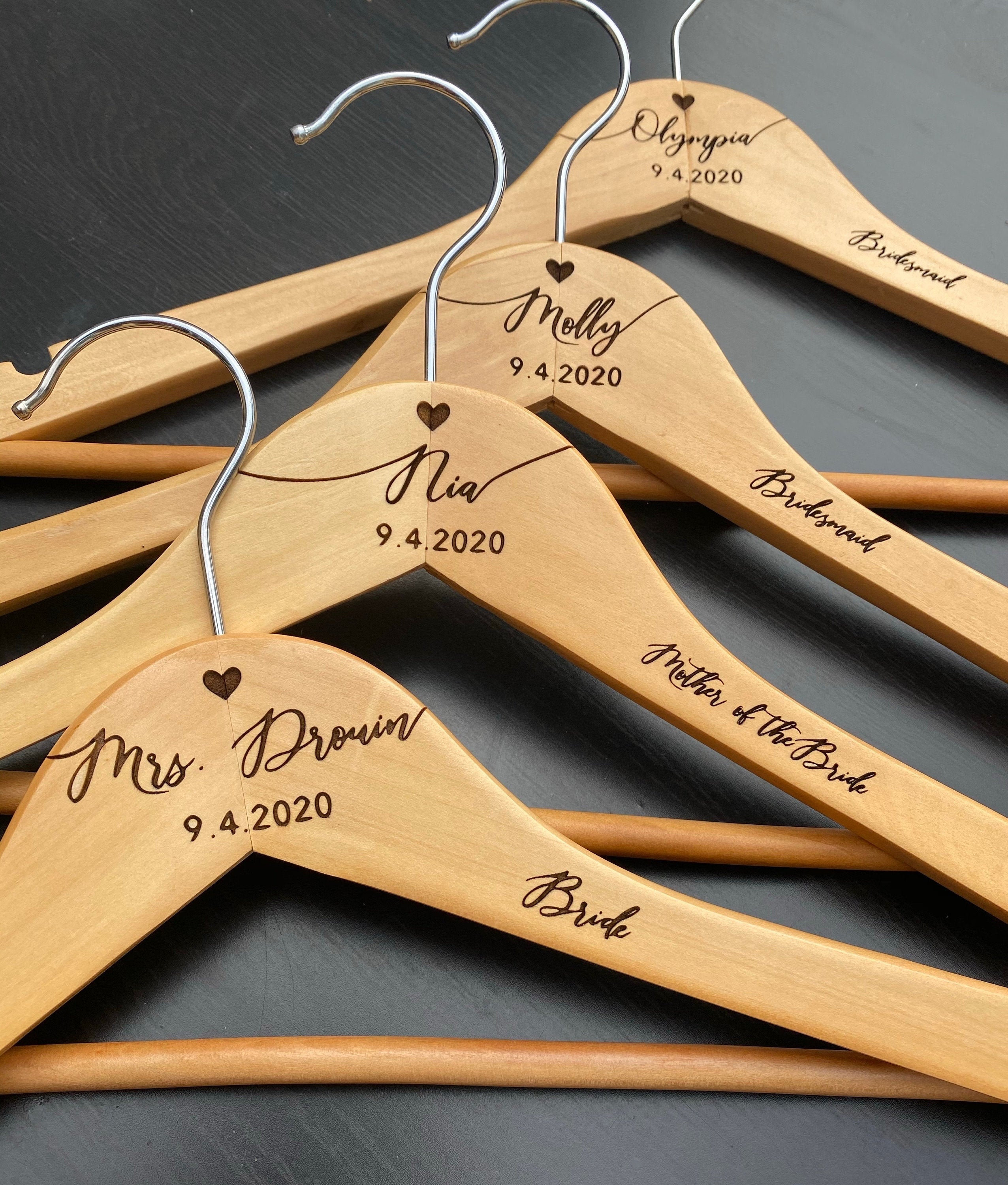 Engraved Personalized Hangers - Etsy