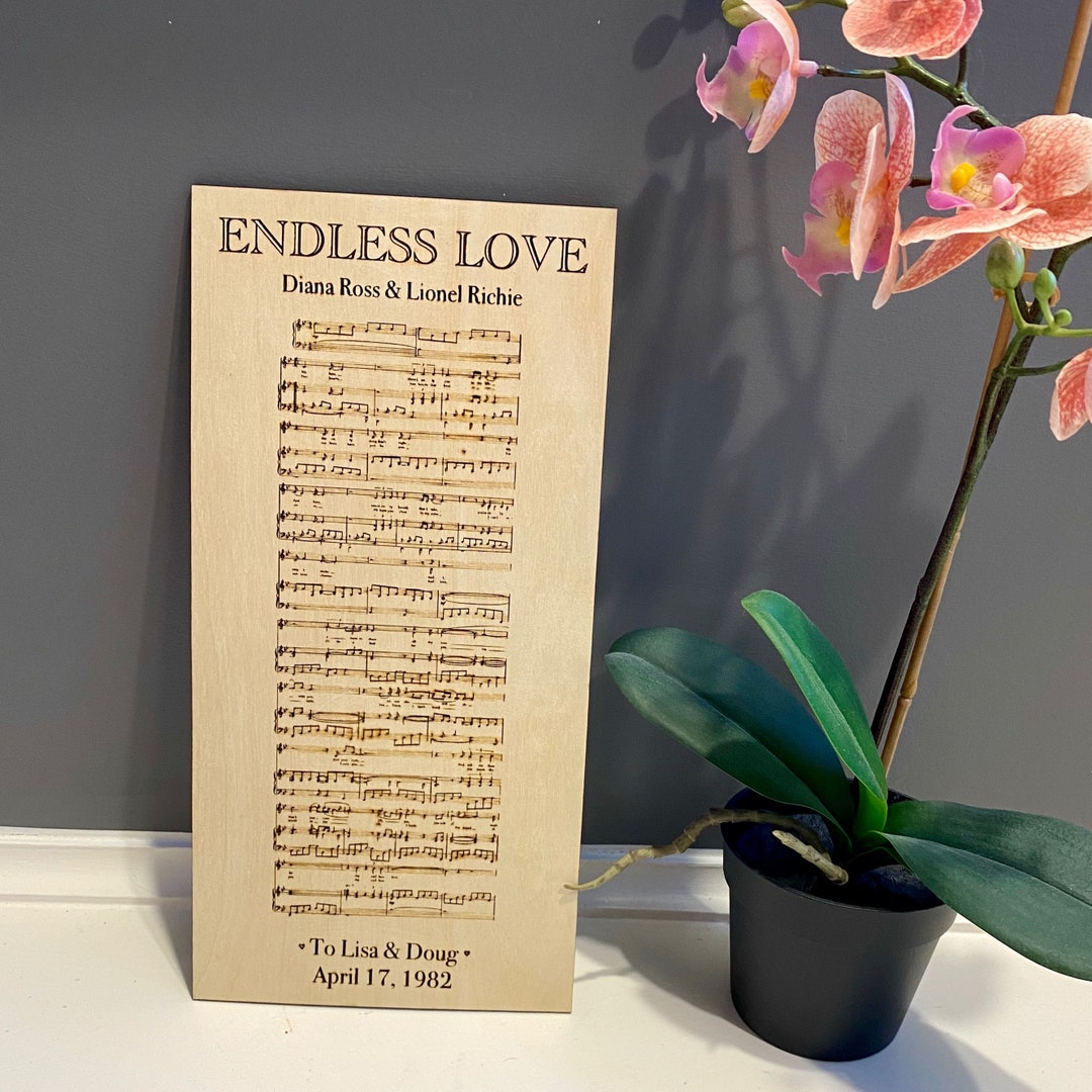 Wooden Custom Engraved Sheet Music - Etsy
