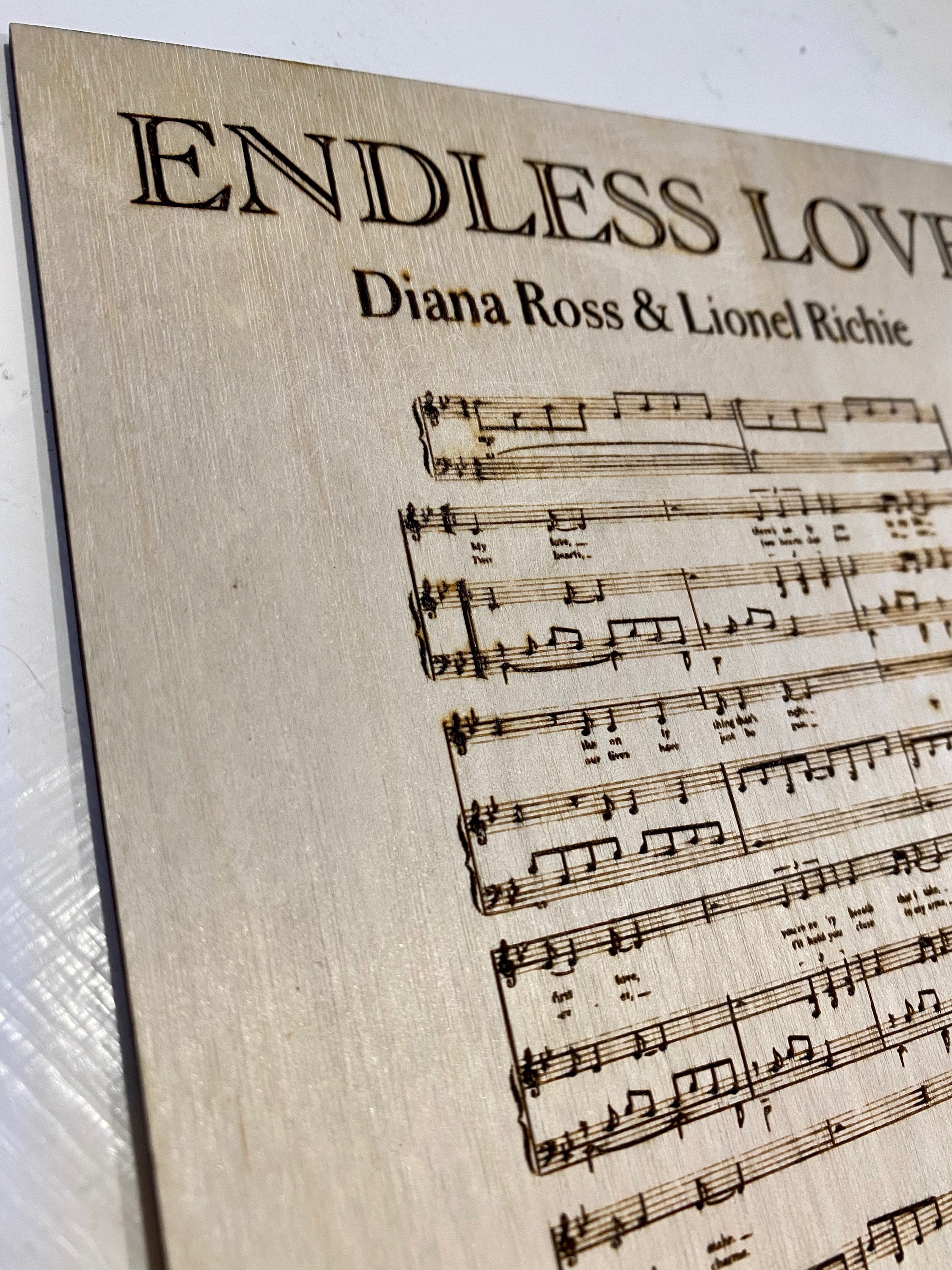 Wooden Custom Engraved Sheet Music - Etsy