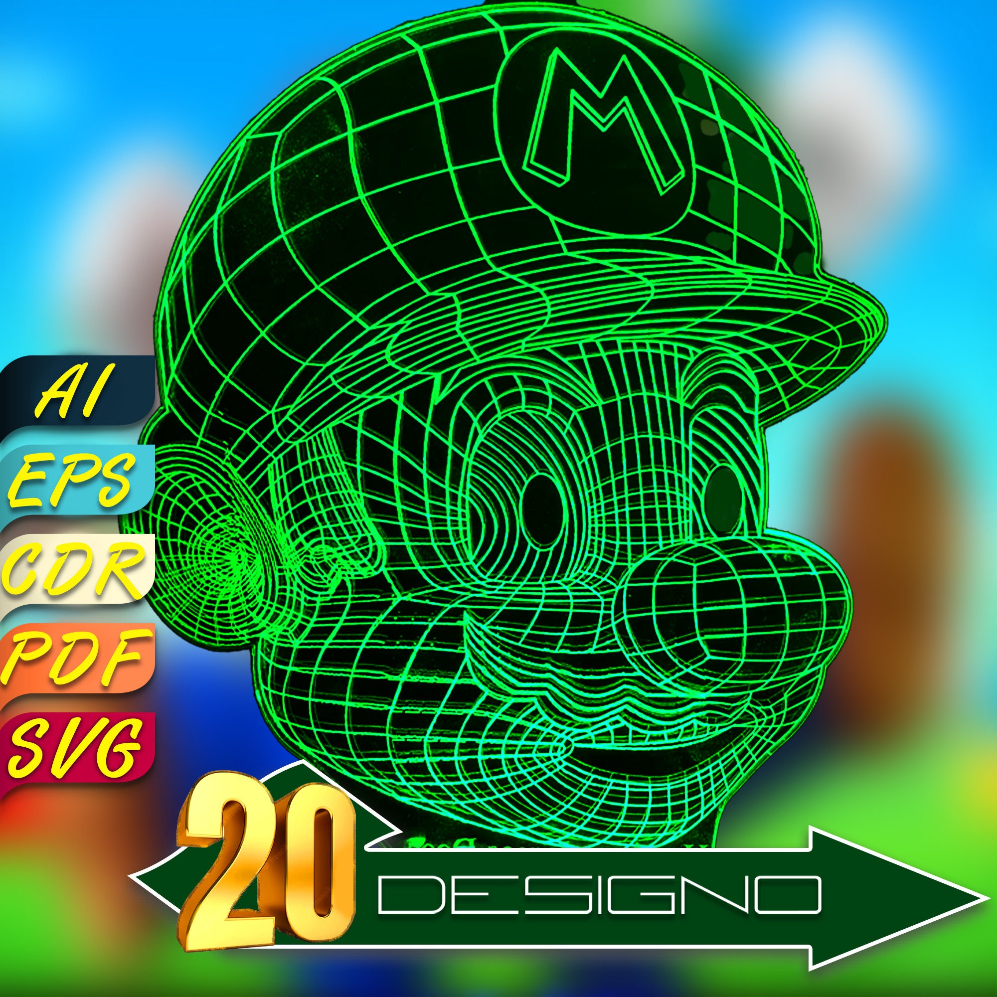 3D Illusion Lamp Svg | Laser Cut Night Light | Acrylic Led Lamp File ...