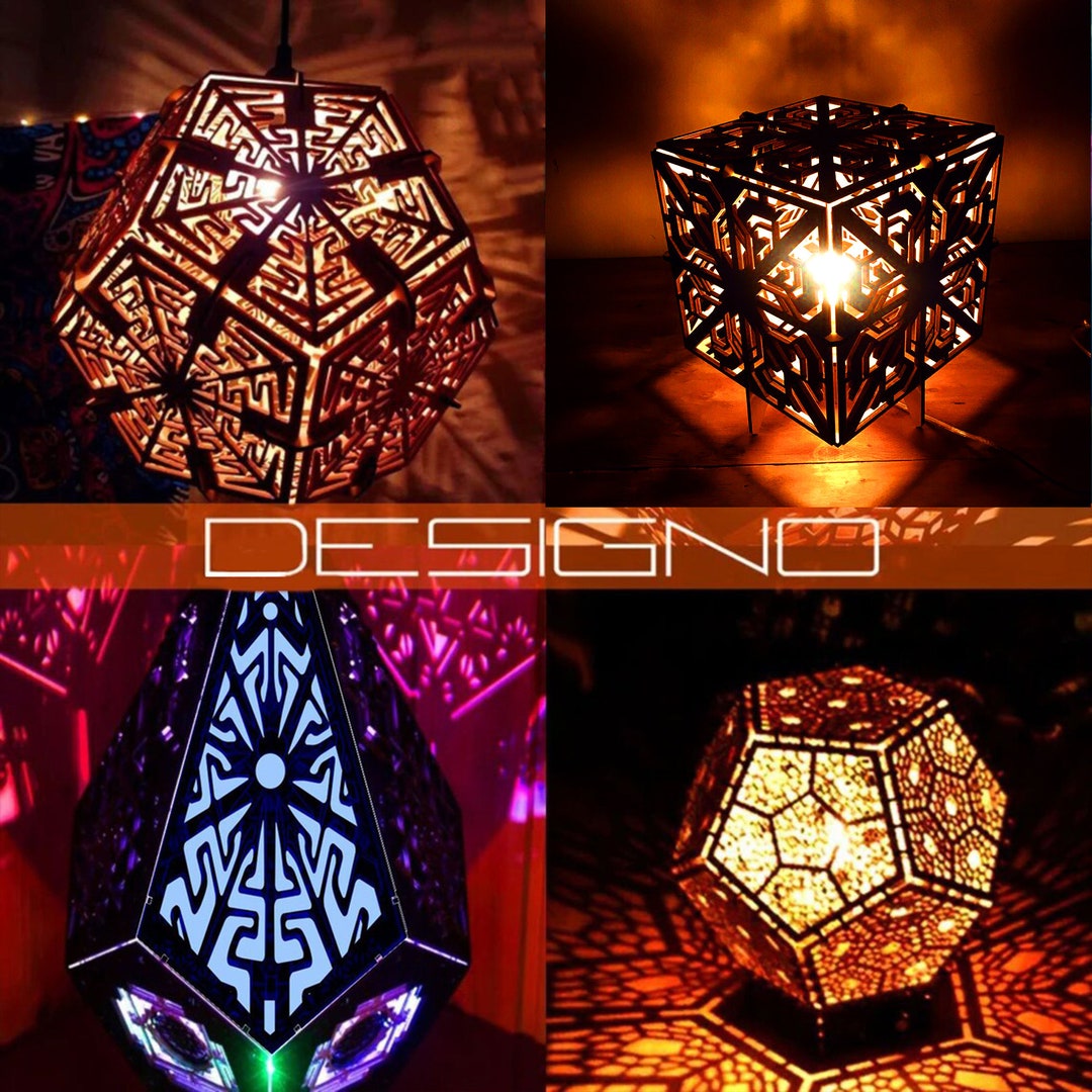 Hexagon Shelves Lamp | Wood Lamp Hexagon | Warm Night Light | Wood Lamp ...