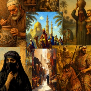 Egyptian Wall Art | Printable Middle Eastern Art & Vintage Oriental ...