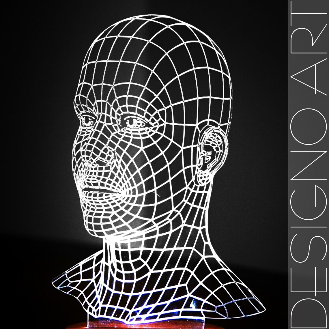 3d Illusion Lamp Svg New 100 Night Light Acrylic Files - Etsy