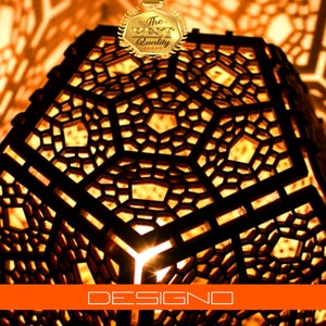 Hexagon Shelves Lamp | Wood Lamp Hexagon | Warm Night Light | Wood Lamp ...