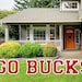 GO BUCKS Yard Letters - Ohio State Buckeyes - Football Yard Card - Game ...