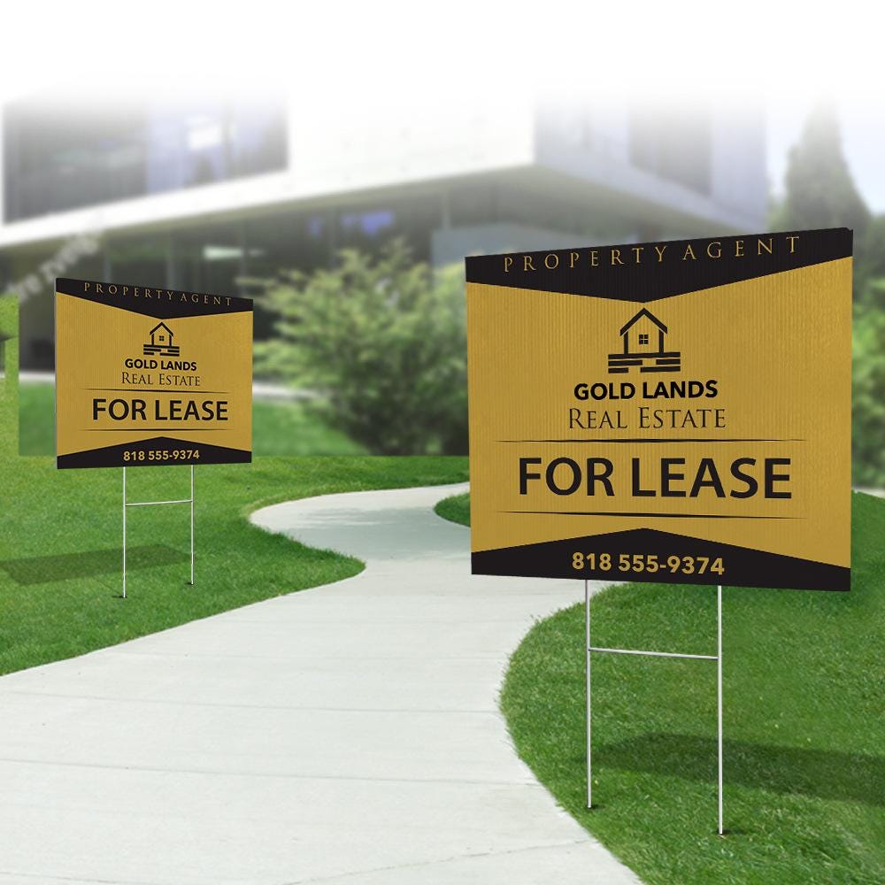 CUSTOM YARD SIGN - Lawn Sign - Outdoor Uv Printed Weatherproof With ...