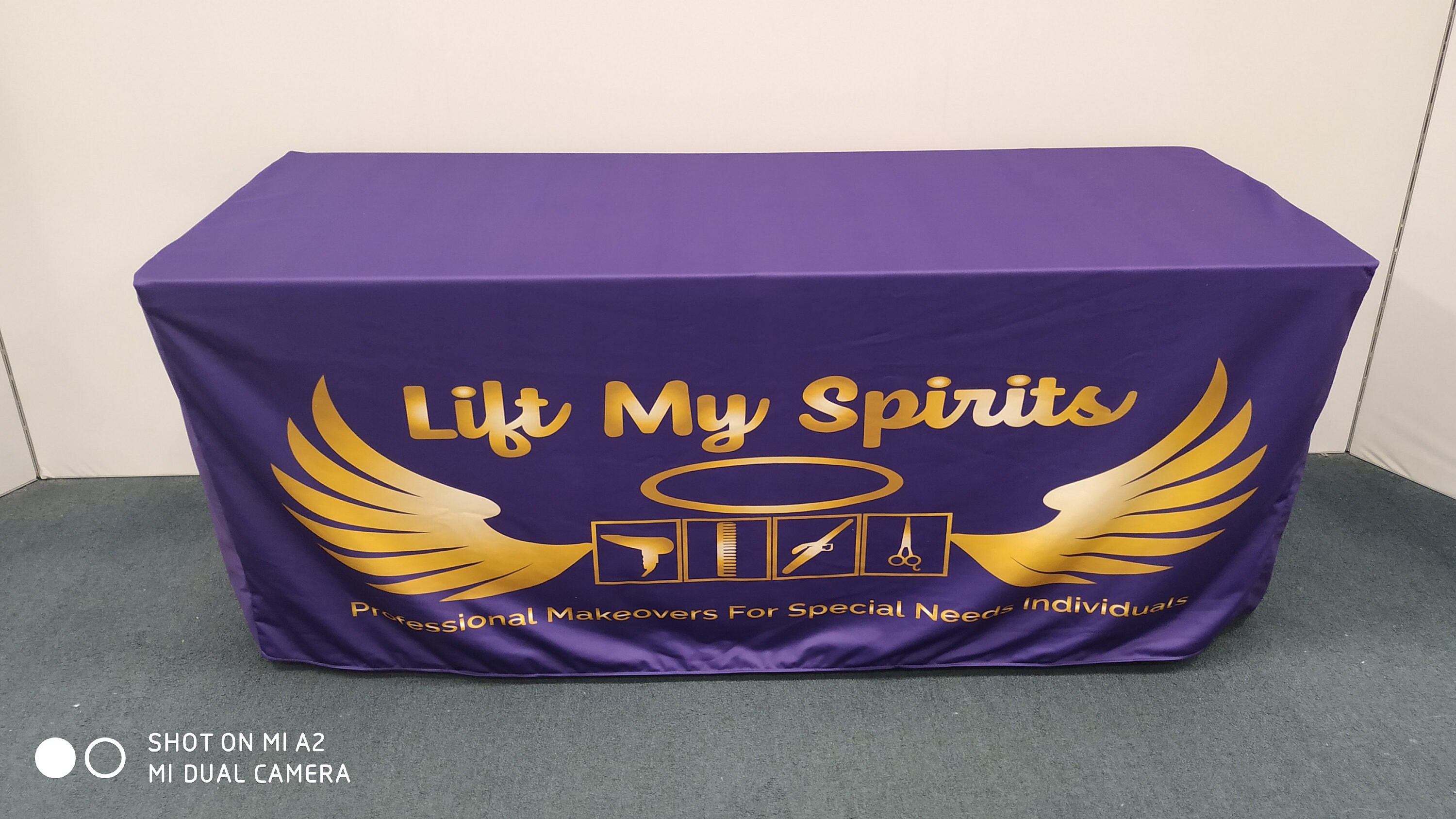 Fitted Trade Show Table Throw Full Color Tablecloth for - Etsy