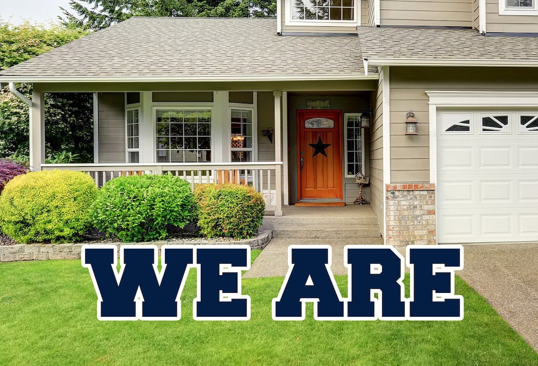 WE ARE Letters - Penn State Nittany Lions - Football Yard Card - Game ...