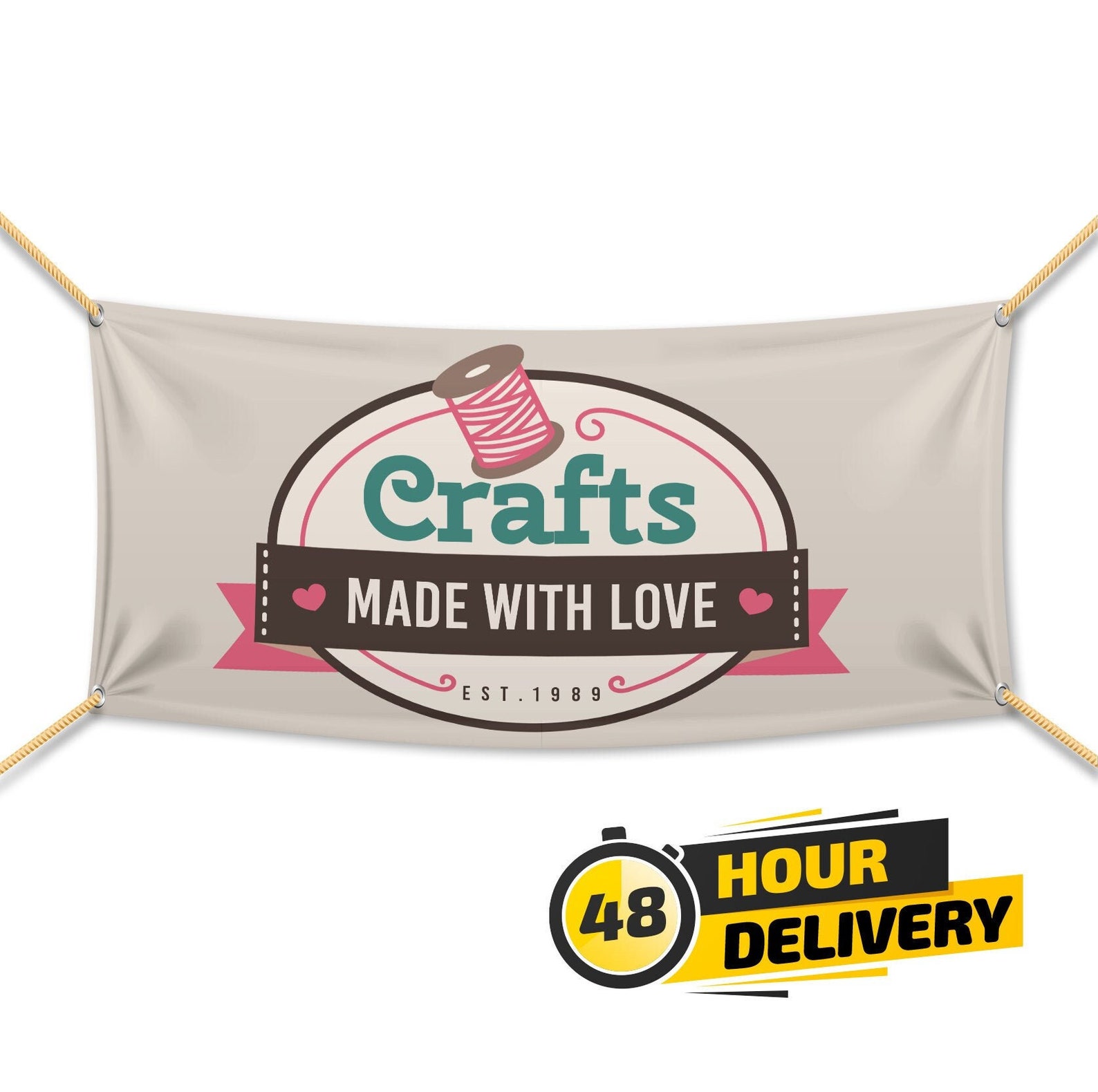 CRAFT SHOW BANNER With Your Logo Custom Craft Fair Banners - Etsy