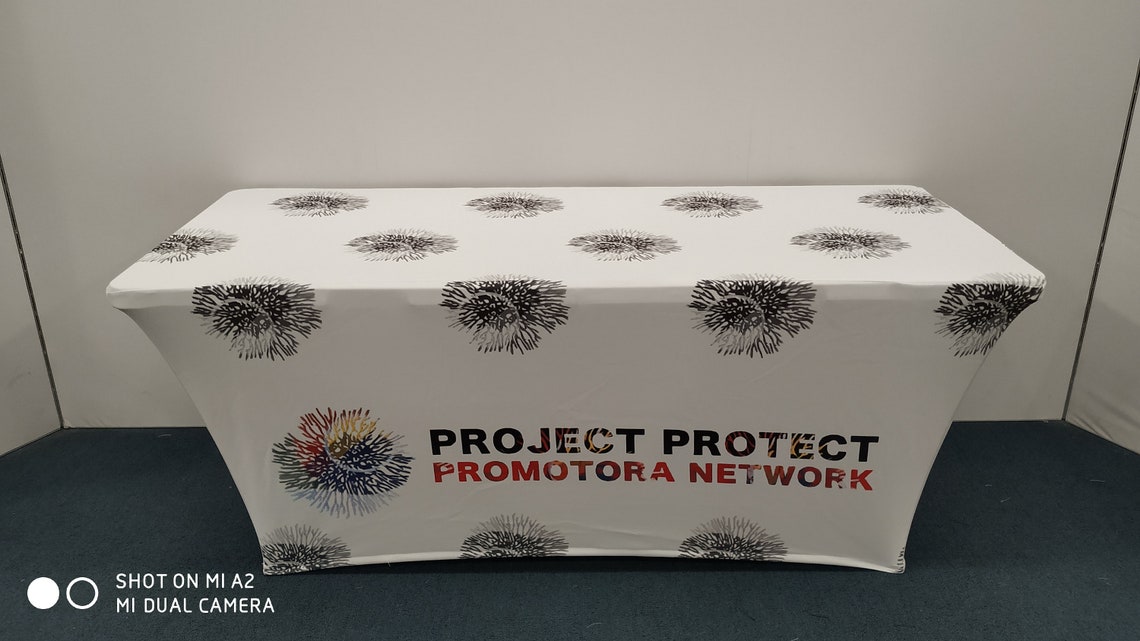 Full Color Trade Show Table Throw Custom Stretch Tablecloth - Etsy