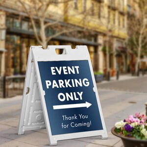 White Deluxe Signicade, A-frame Display, Promotional Sign, Business ...