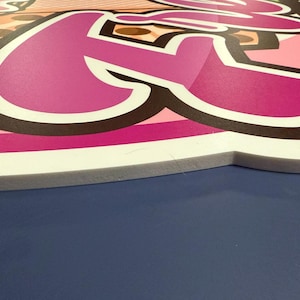 Custom Shape Sign, Weatherproof PVC Sign, Personalized Contour Cut ...