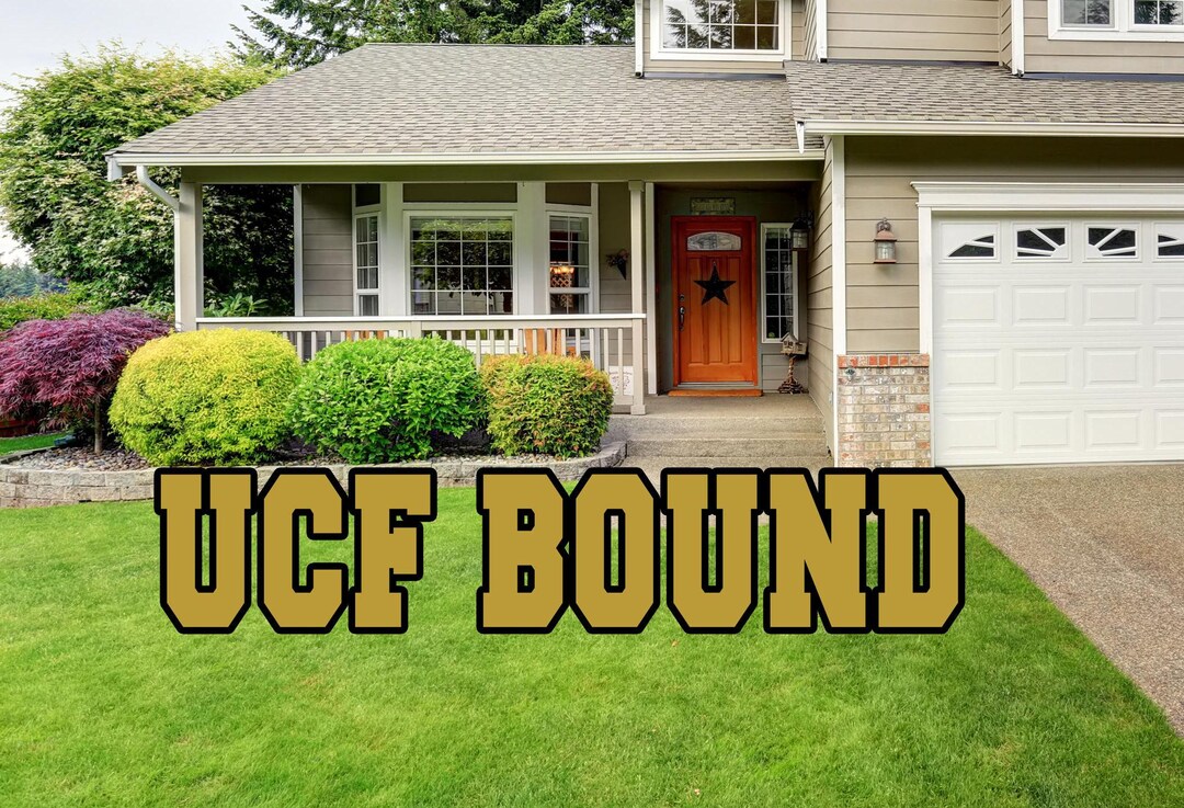 UCF BOUND Yard Letters University of Central Florida Golden Knights ...