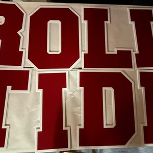 ROLL TIDE YARD Letters - Alabama Crimson Tide - Football Yard Card ...