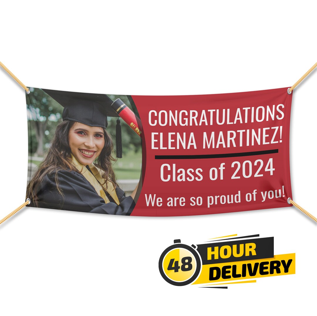 GRADUATION PHOTO BANNER - Personalized Graduation Vinyl Banners ...