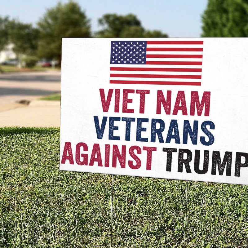 Veterans Against Trump Yard Sign - Etsy