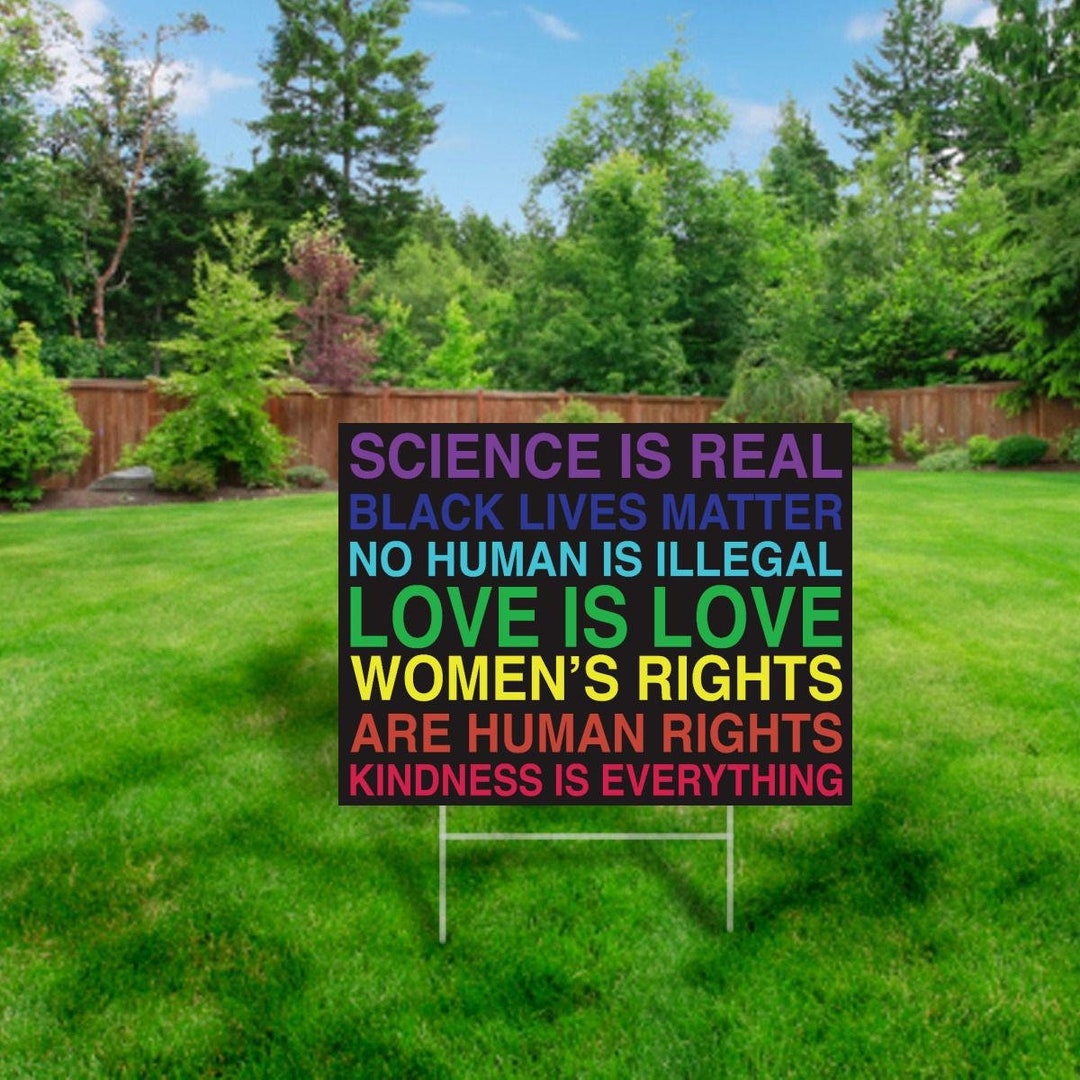 EQUALITY YARD SIGN Weatherproof Sign Social Justice - Etsy