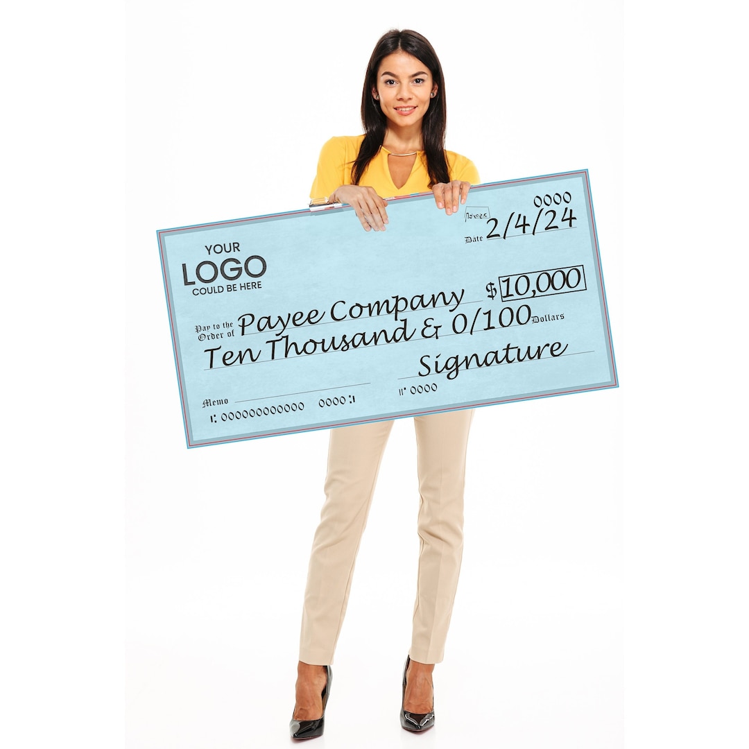Custom Giant Check - Large Check for Special Occasions - Oversized ... Custom Giant Check - Large Check for Special Occasions - Oversized ...