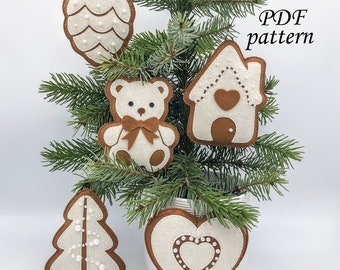 Gingerbread Folk Pdf Pattern Instant Download - Etsy